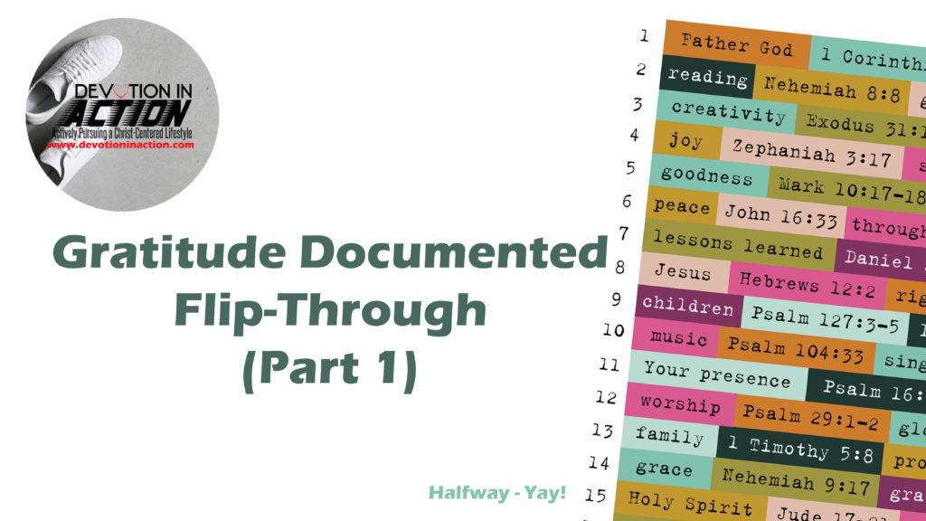 Halfway Through Gratitude Documented 2017 Yay Devotion In Action